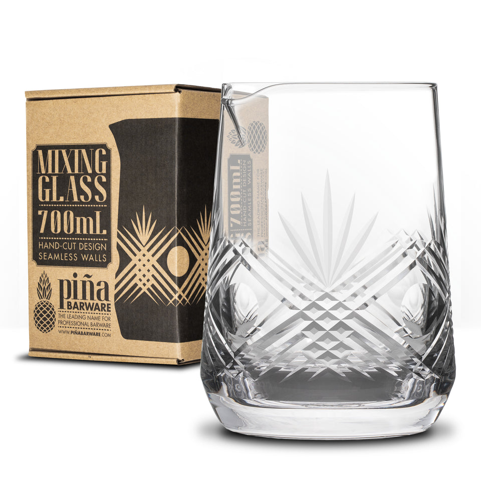 Seamless Hand Cut Mixing Glass - 700mL / 24oz – Piña Barware